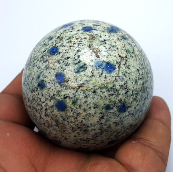 K2 Japer Sphere With Full Blue Dots - Afghan Precious Minerals