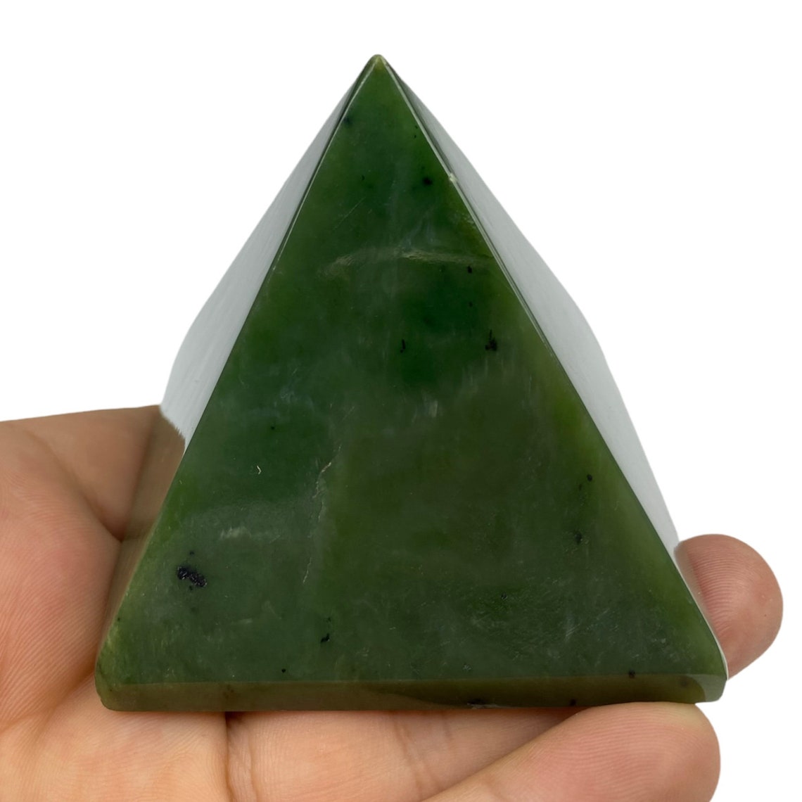 Best Quality Green Nephrite Jade Pyramid - Afghan Precious Minerals