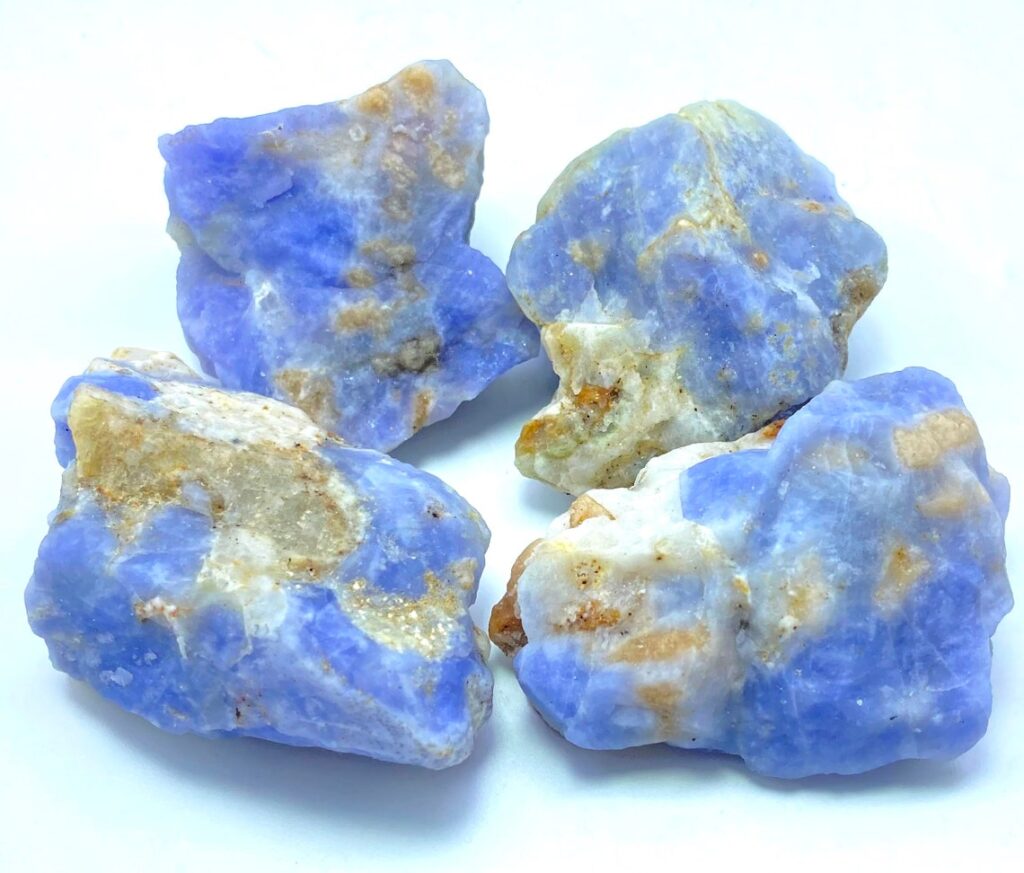 Natural Rough Flourcent Hackmanite 4 Pieces - Afghan Precious Minerals