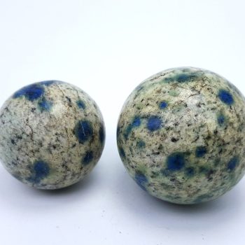 K2 Japer Sphere With Full Blue Dots - Afghan Precious Minerals
