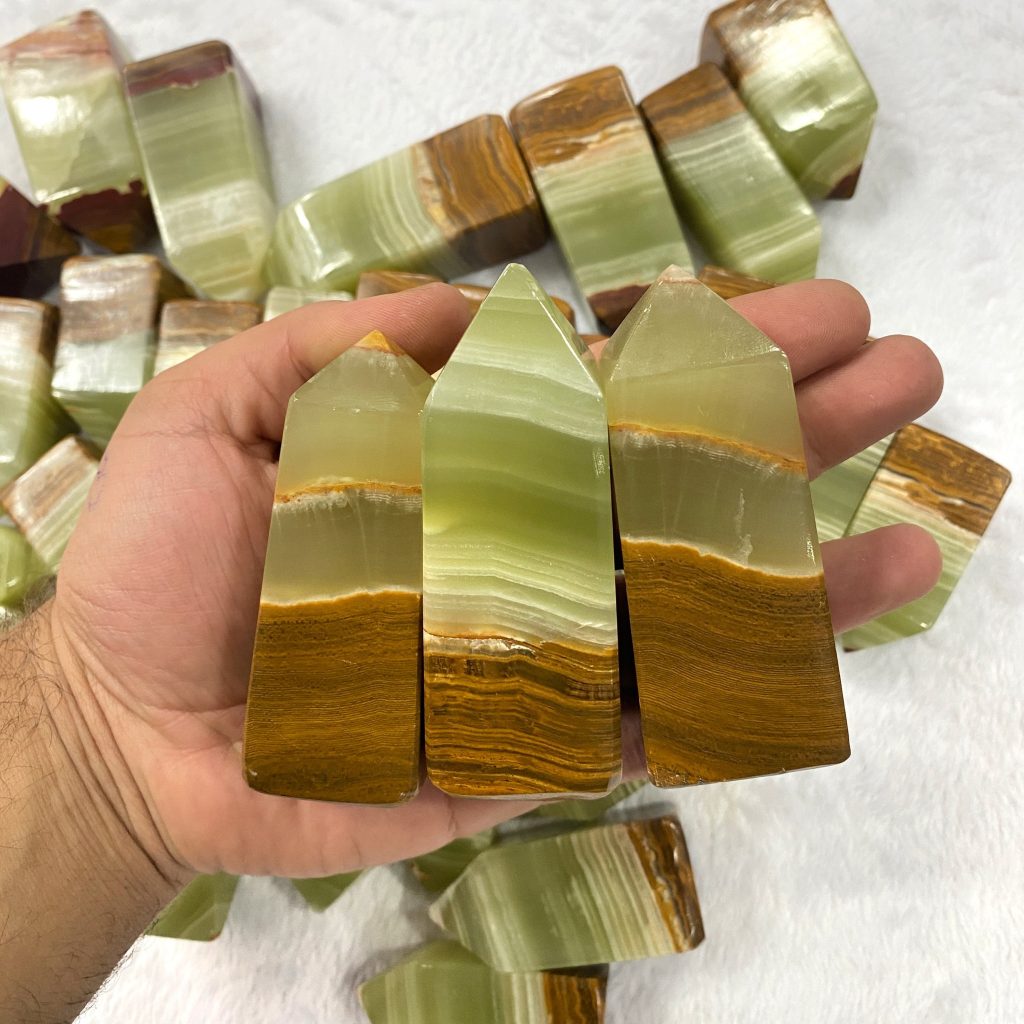 Best Quality Green Onyx Towers, Green Onyx - Afghan Precious Minerals
